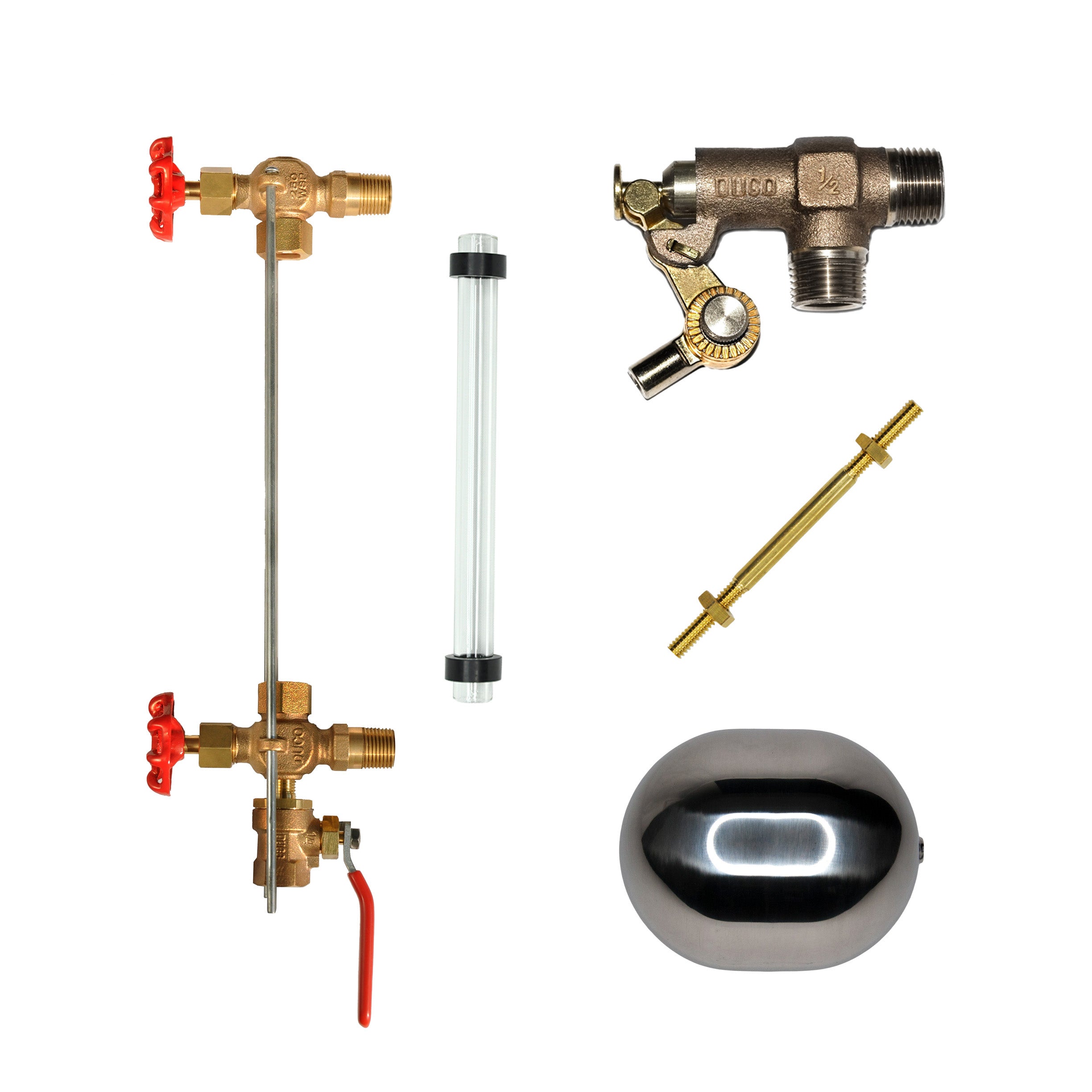 RTH-PK14 Water Gauge & Float Valve Set for Horizontal Return Tank F ...